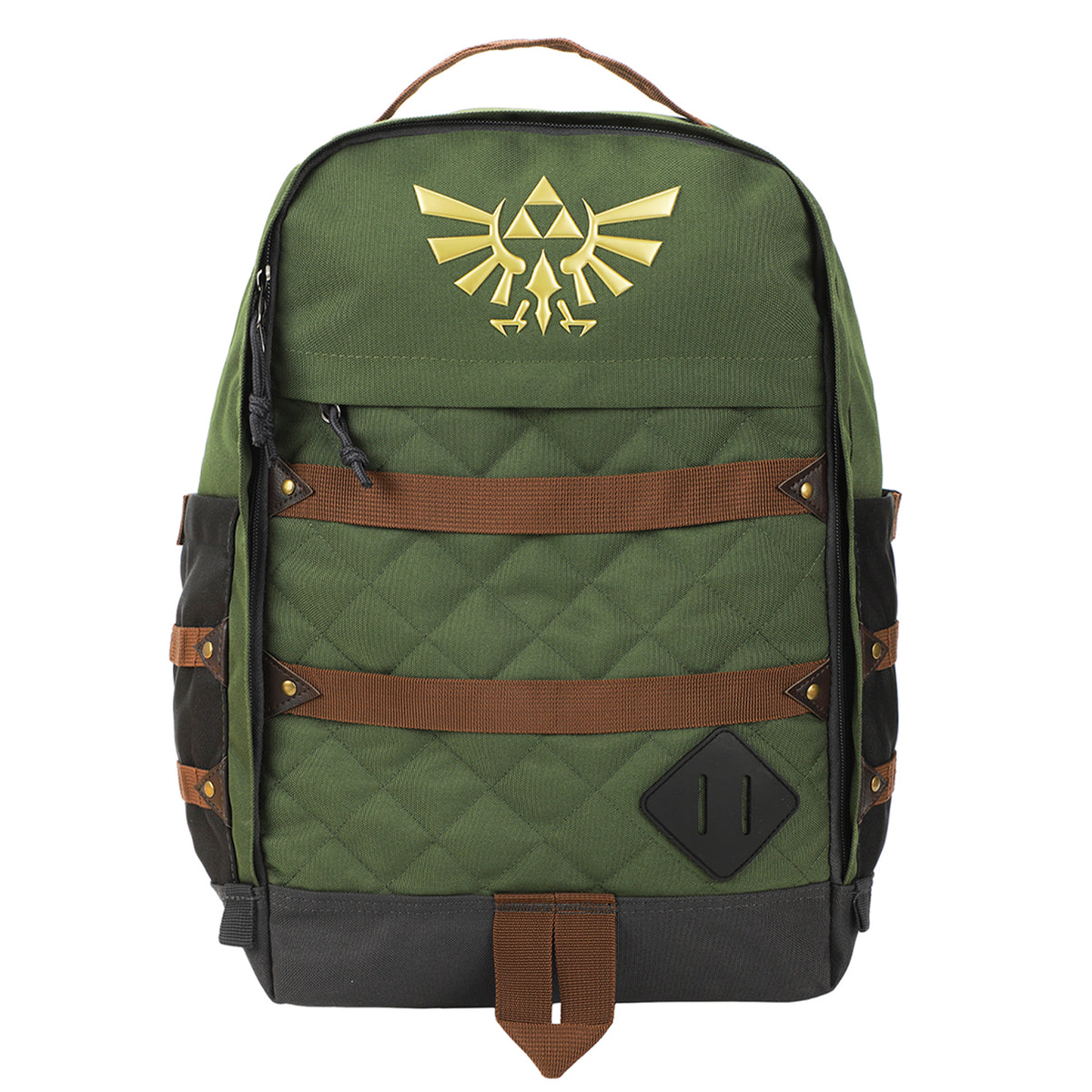 The Legend Of Zelda Hyrule Crest 17" Green adult Backpack – Bioworld