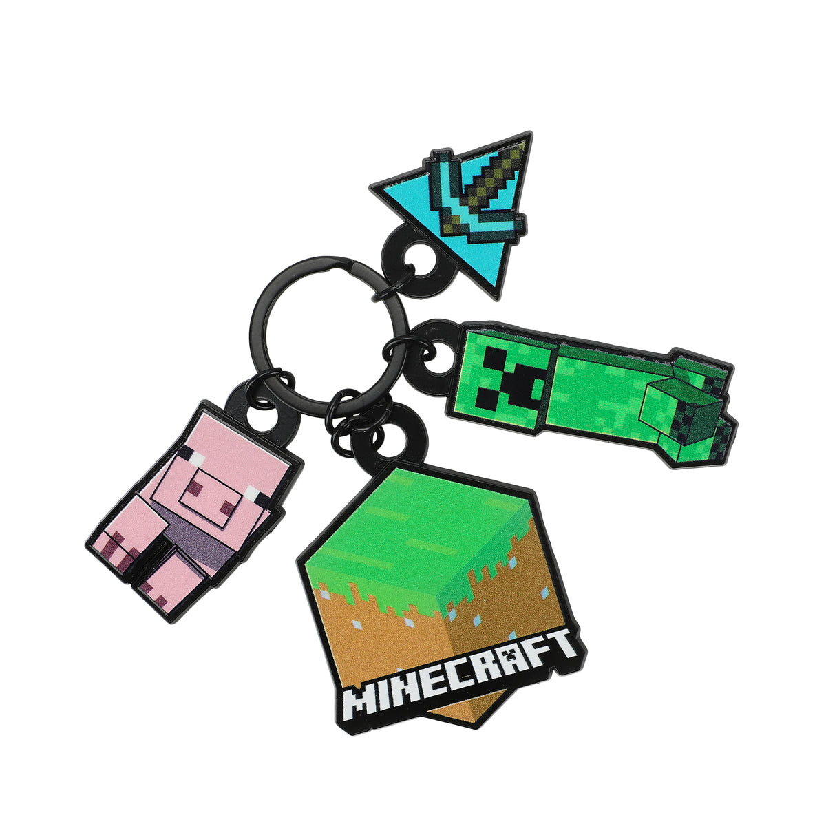 Minecraft Icons Multi-Charm Keychain – Bioworld