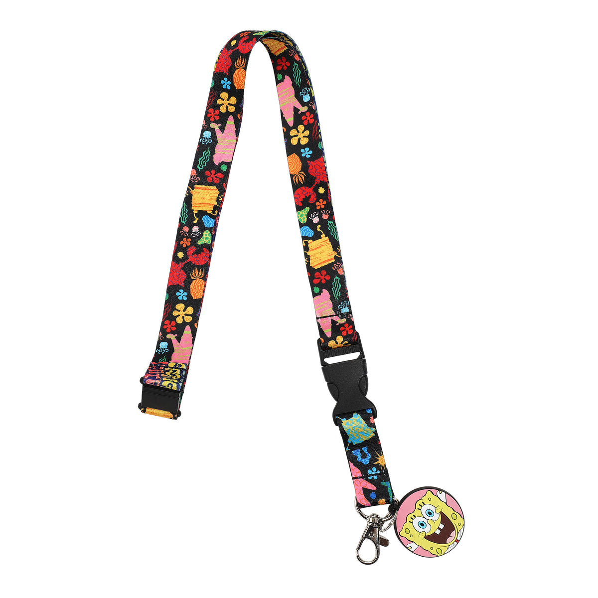 Spongebob Squarepants Character Group Shot 22" Lanyard – Bioworld