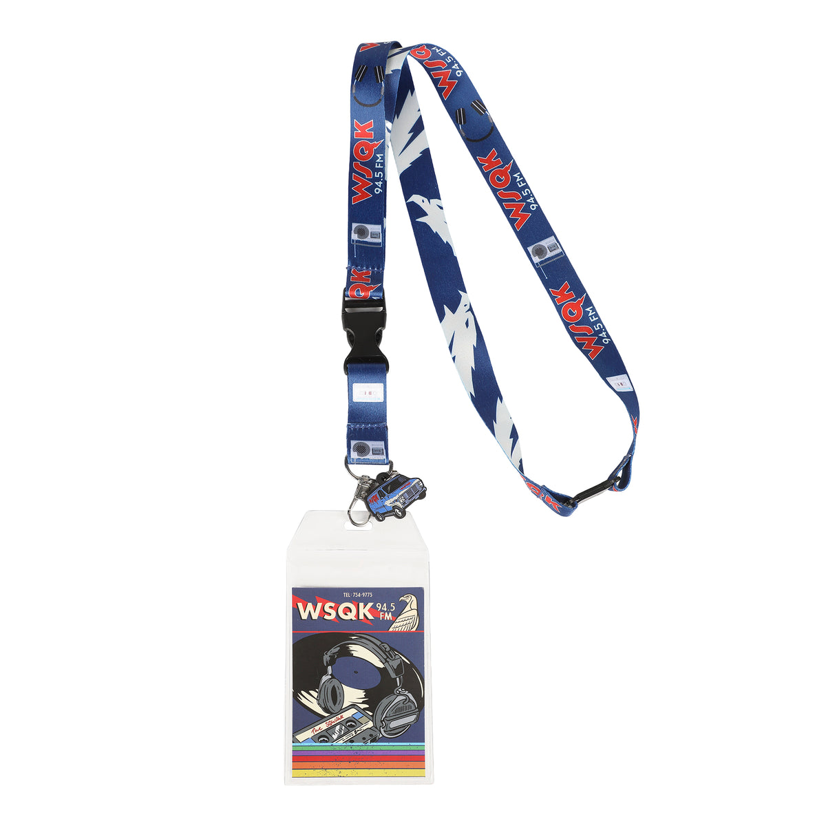 Stranger Things Season 5 WSQK The Eagle 22-inch Lanyard with Clear ID ...
