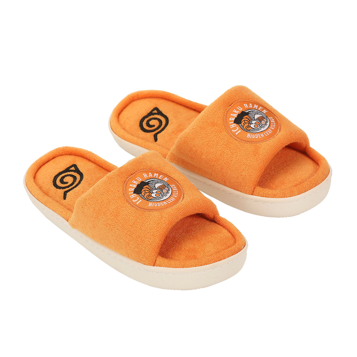 Naruto Ichiraku Ramen Patch Women's Orange Open Toed Slipper – Bioworld