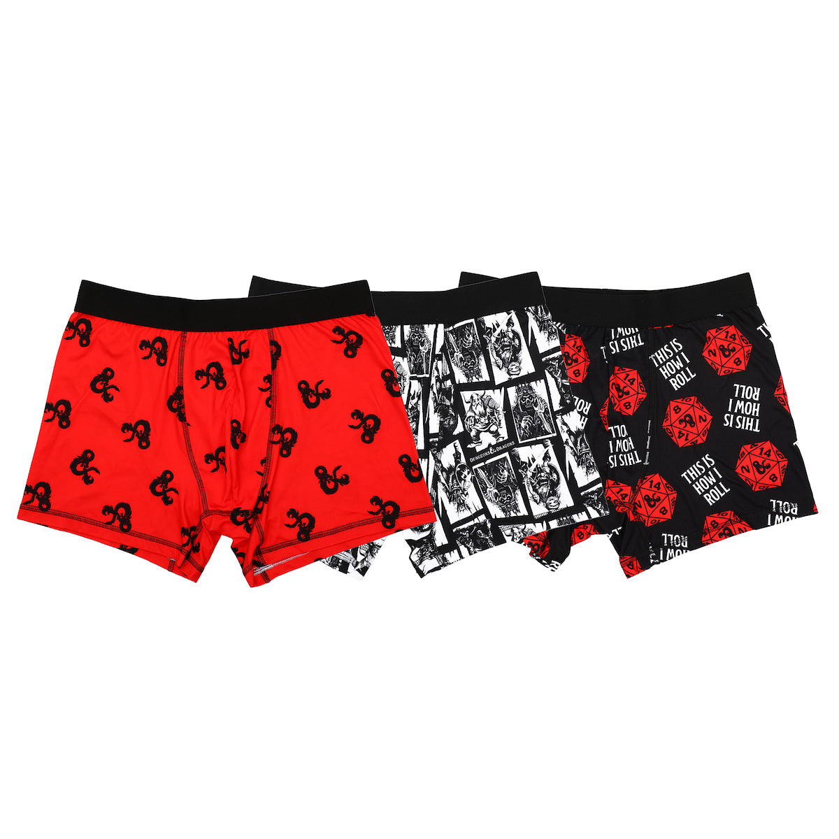 Dungeons & Dragons This Is How I Roll Multipack Men's Boxer Briefs Und ...