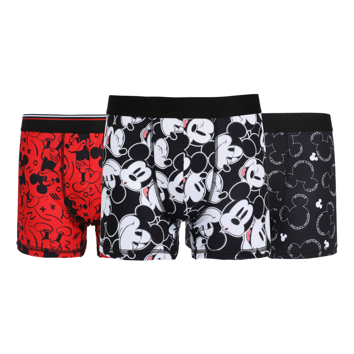 Mickey Mouse Classic All-Over Print Men's Boxer Briefs Multipack (3 Pa ...