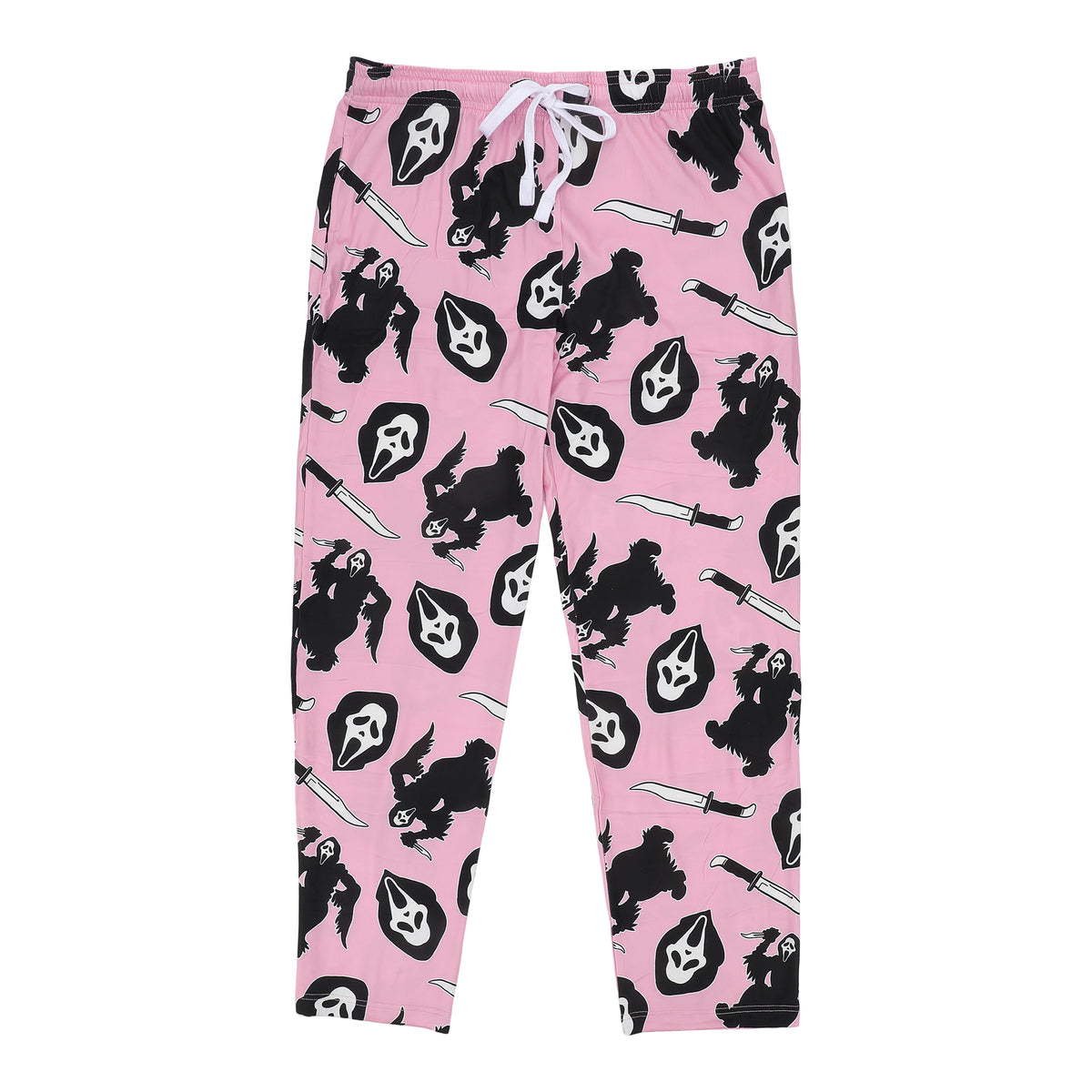 Ghostface All-Over Print Women’s Pink Sleep Pajama Pants – Bioworld
